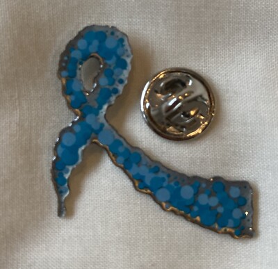 Anxiety Disorder Awareness ribbon teal pin badge / brooch.Depression ...
