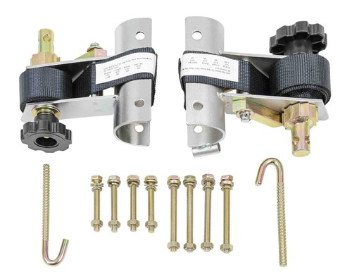 Ladder Rack Ratchet Tie-Down Straps (Pair) Round Tube Mount, 304 ...