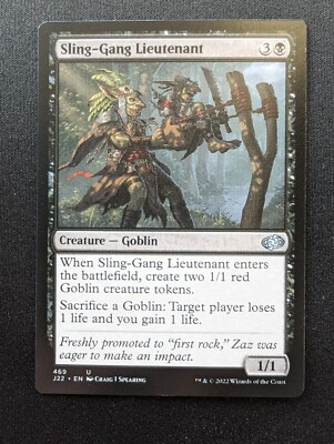 Magic the Gathering SLING-GANG LIEUTENANT Jumpstart 2022 #469 | eBay