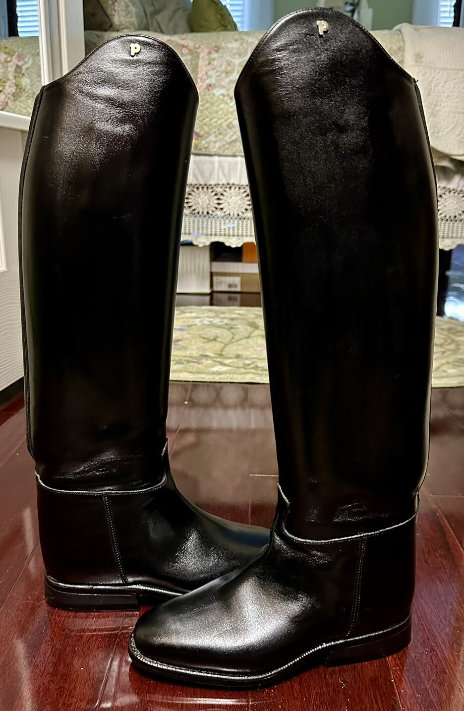Petrie Dressage Boots Black US Size 6.5-7.0 | eBay