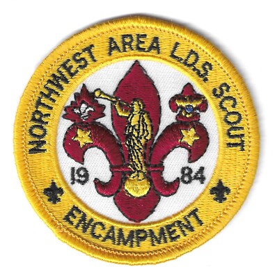 BSA MORMON LDS 1984 NORTHWEST ENCAMPMENT 3 INCH ROUND MINT PATCH | eBay