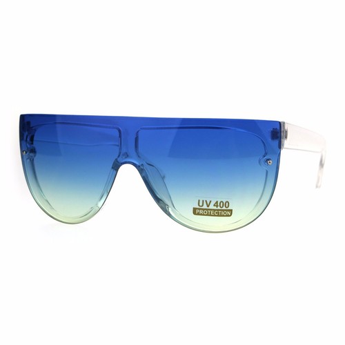 Oceanic Color Gradient Lens Flat Top Racer Retro Sunglasses | eBay