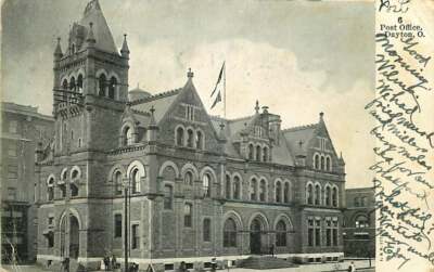 Postcard Post Office, Dayton, Ohio - used in 1910 | eBay