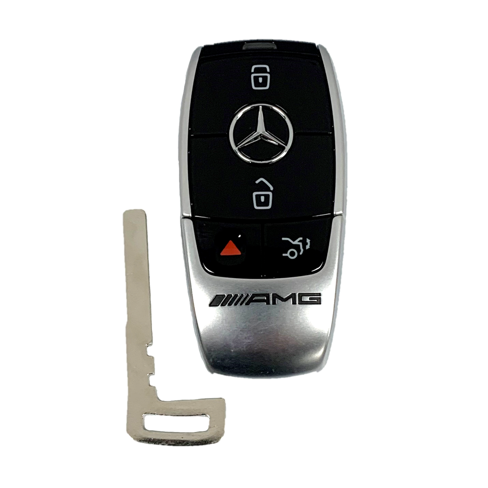 OEM Mercedes Benz AMG Keyless Remote + UNCUT Key IYZ-MS2 (glossy) AMG ...