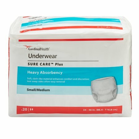 Cardinal Incontinence Underwear Women Men Heavy Absorbency Small/Medium ...
