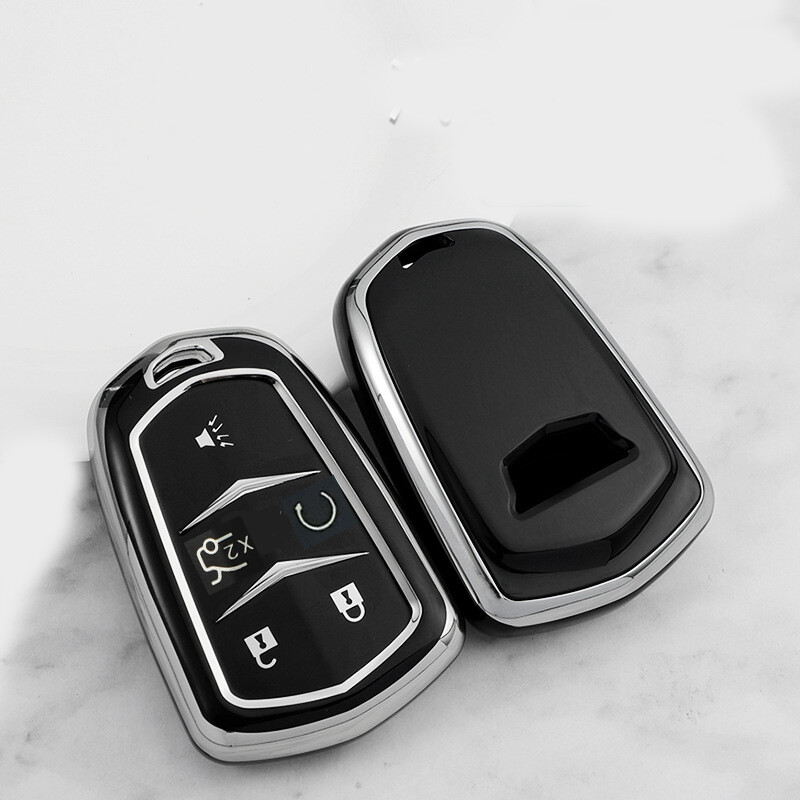 Cadillac Remote Key Fob Car Key Case Cover Keychain Fit CT6 XT5 CTS XTS ...