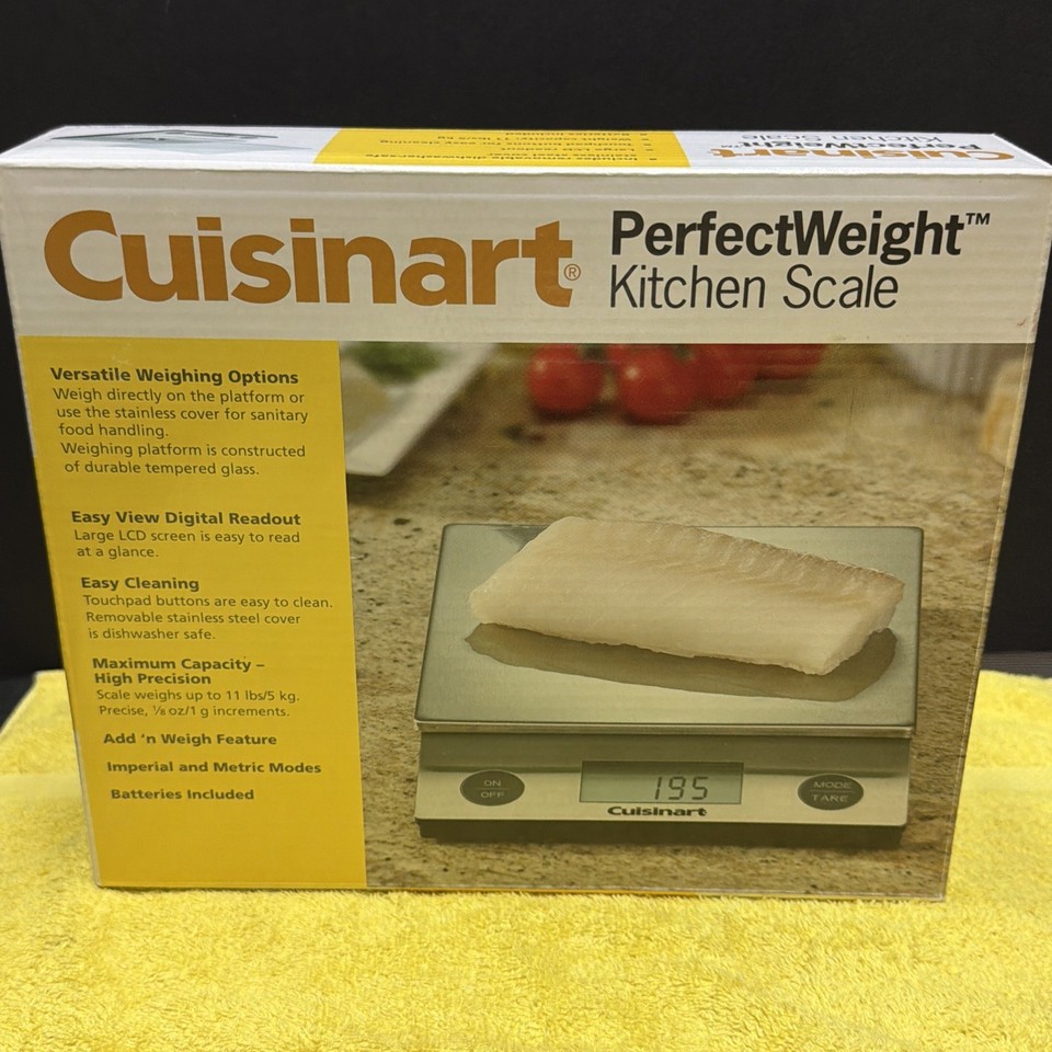 CUISINART KML-10 PerfectWeight 11 Lb. Kitchen Scale, Scale, 5 KG Scale ...