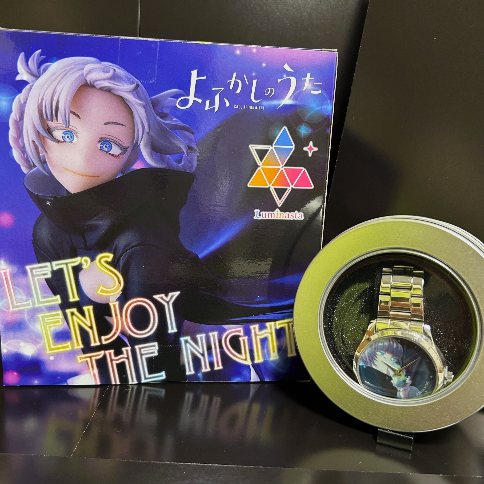 Call of the Night Nazuna Figure+SEGA Prize Wrist watch Set Japan ...