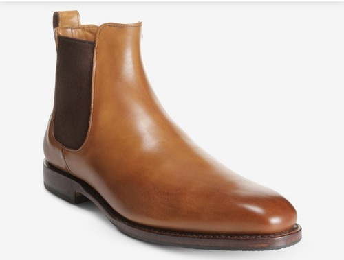 Allen Edmonds LIVERPOOL 8 D Chelsea Dress Boot Bench Welt Cork Brown ...