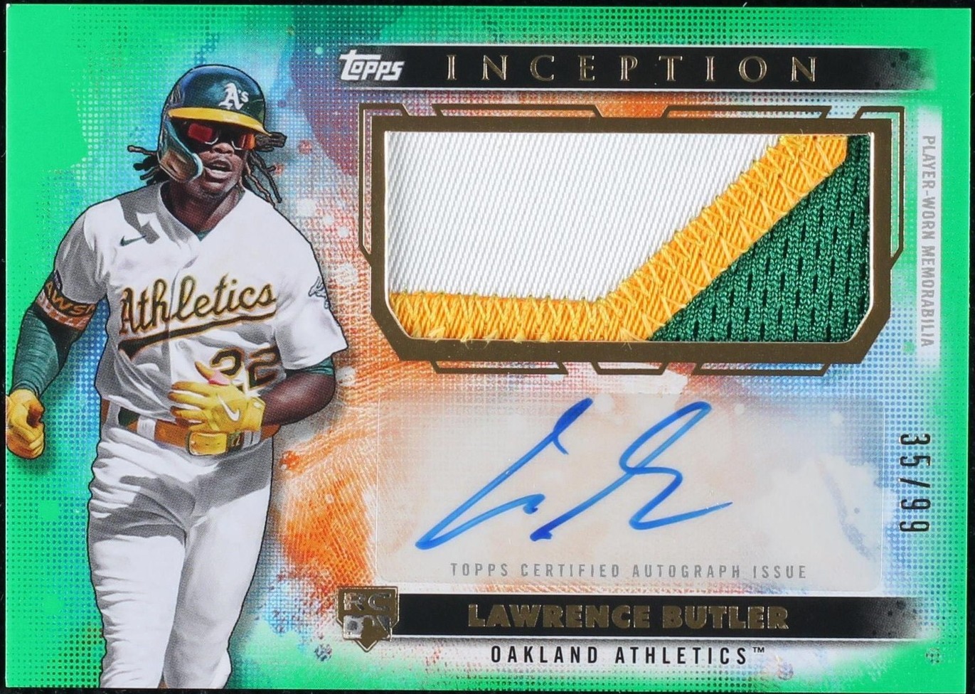 2024 Topps Inception - Inception Autographed Patches Lawrence Butler # ...