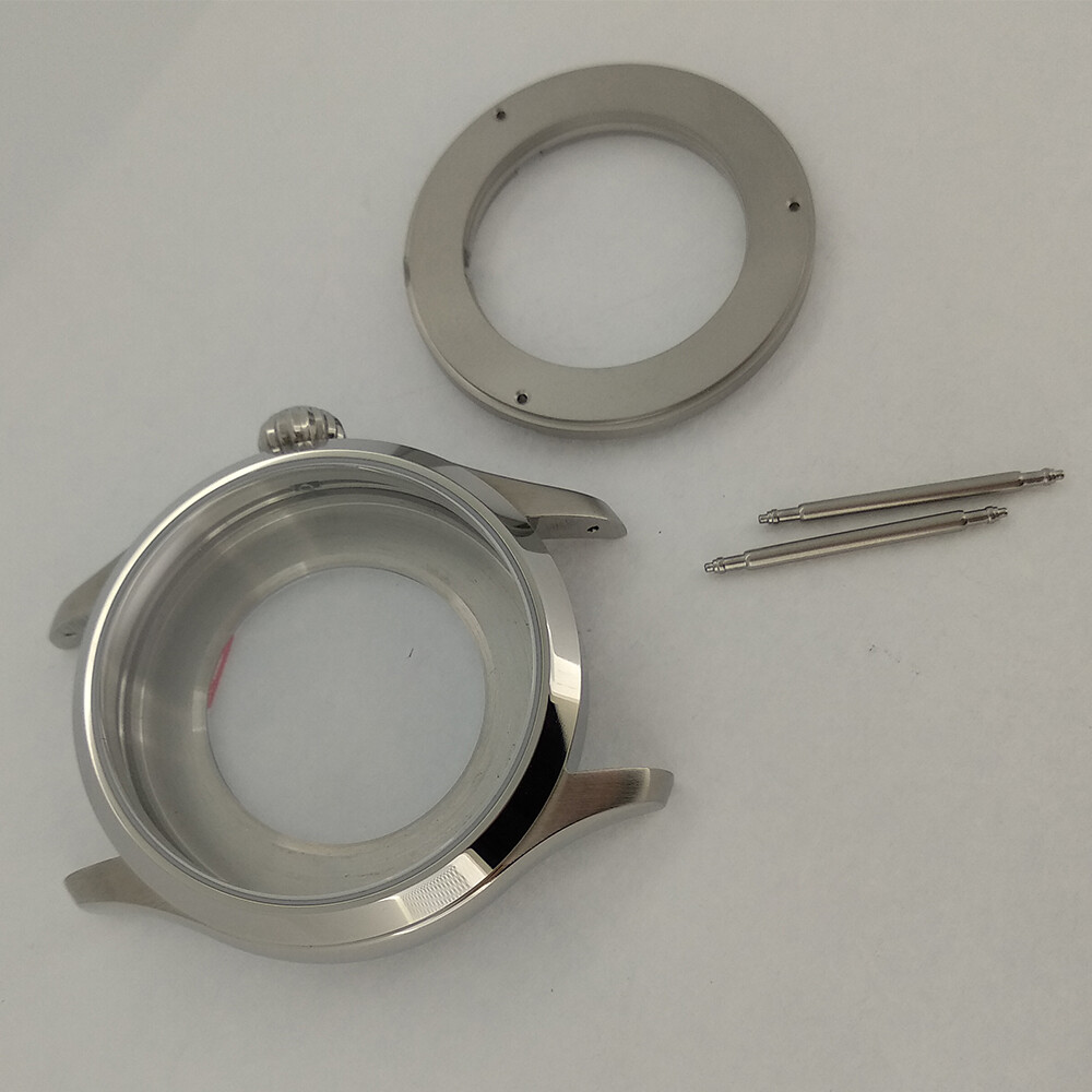 Parnis 43mm Wristwatch Case Sapphire Crystal for Miyota 8N24 Movement ...