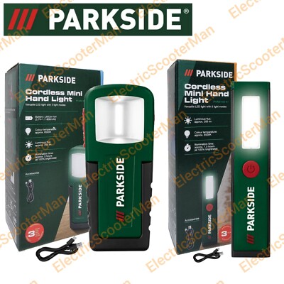 Parkside Cordless Mini LED Hand / Work Light With Hook Or Clip - 5 ...