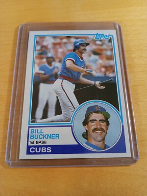 1983 Topps #250 BILL BUCKNER Chicago Cubs Baseball Card, 1st Baseman ...
