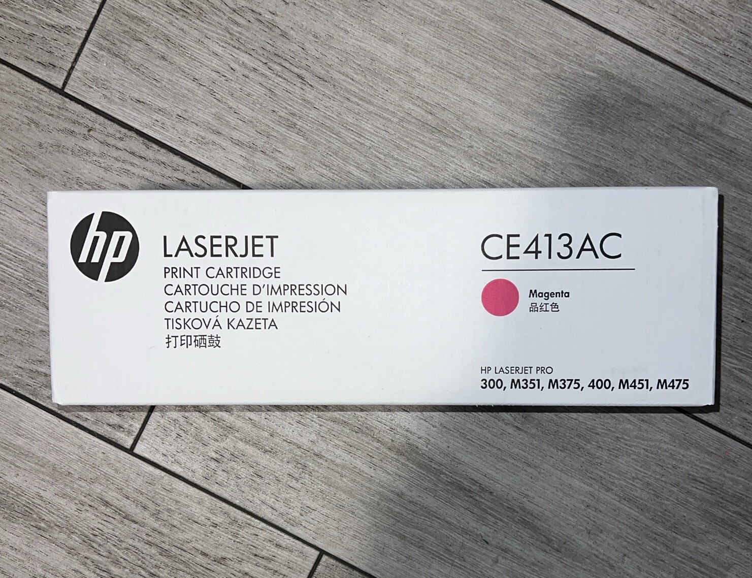 HP Laserjet Cartridge ~Magenta~ CE413 300, M351, M375, 400, M451 Sealed ...