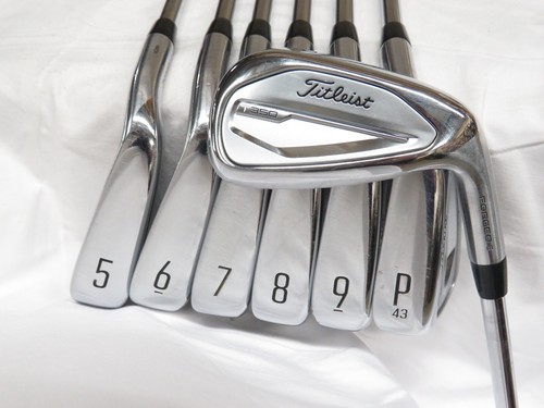 Used Titleist T350 Iron Set 5-PW+48* TT AMT Red S300 Stiff Flex Steel ...