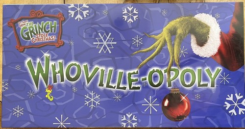 Whoville-Opoly Board Game How the Grinch Stole Christmas Monopoly Style ...
