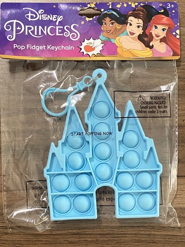 Disney Princess Castle Push Pop Bubble Fidget Blue Silicone Sensory ...