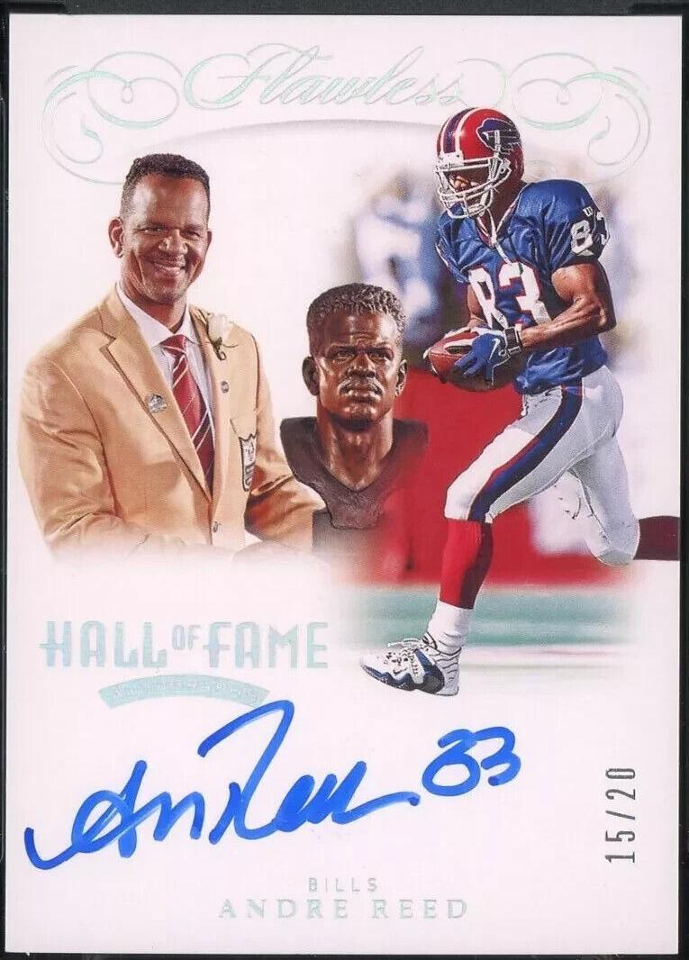 2019 Panini Flawless - Hall of Fame Autographs Andre Reed #HOF-AR ...