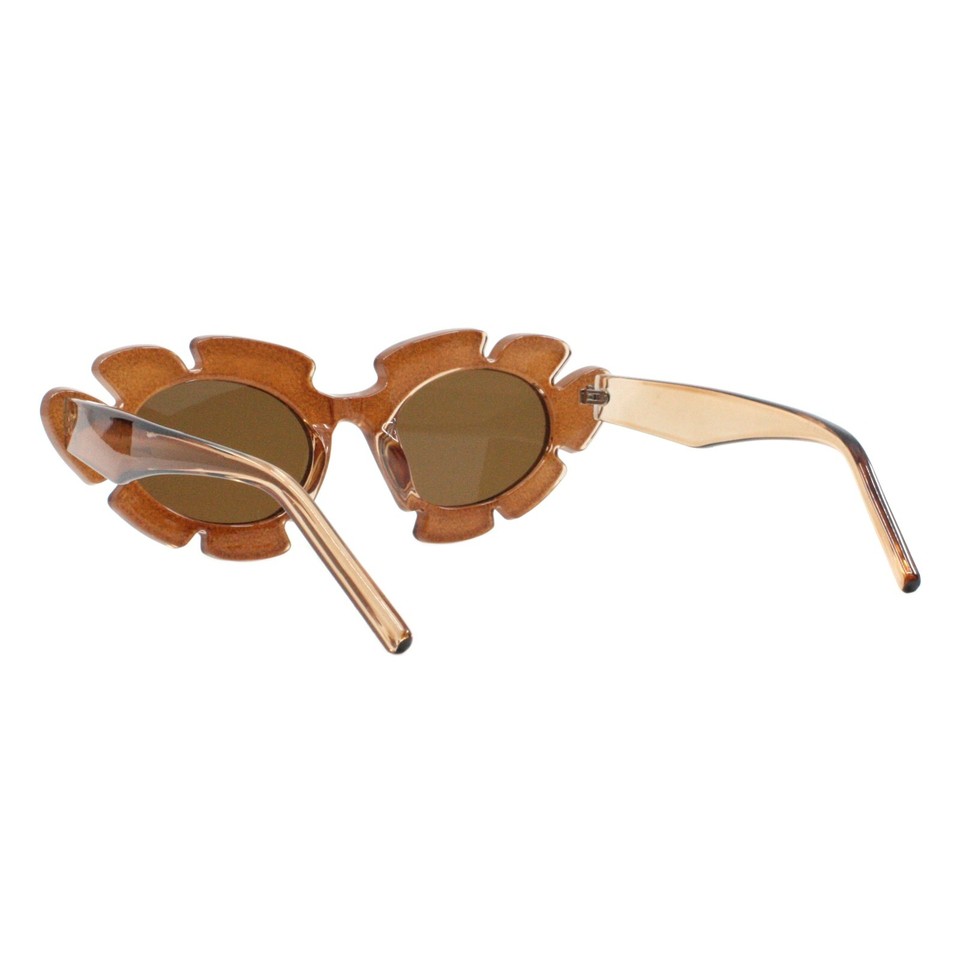 Glitter Flower Sunglasses Women's Oval Cat Eye Floral Shimmering Frame ...