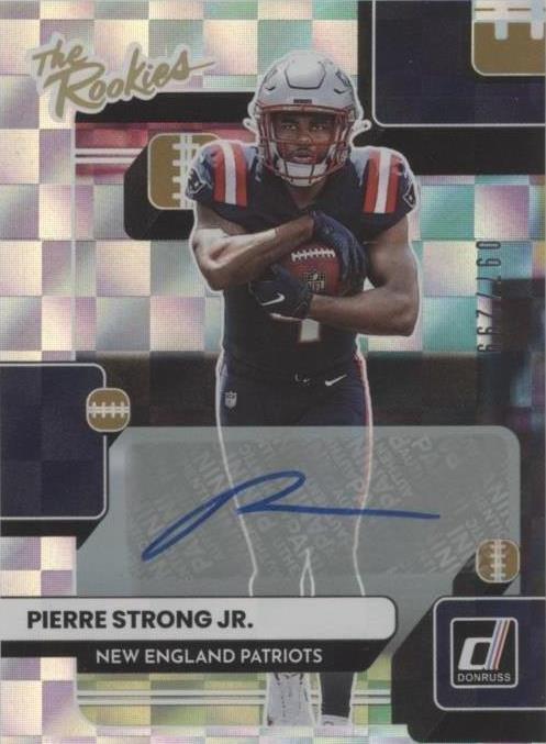 2022 Panini Donruss - The Rookies Pierre Strong Jr. #TR-39 Autographs ...