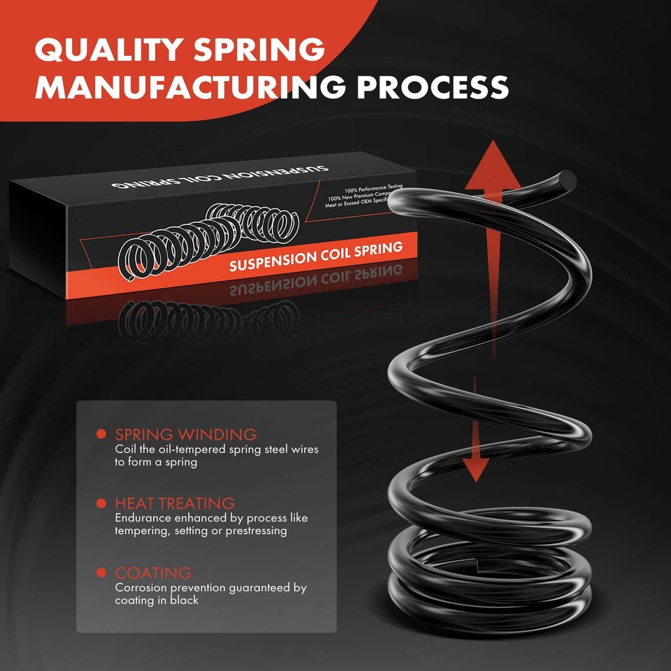 2x Front Sides Coil Springs for Mercedes-Benz W210 E320 1995-2003 E430 ...