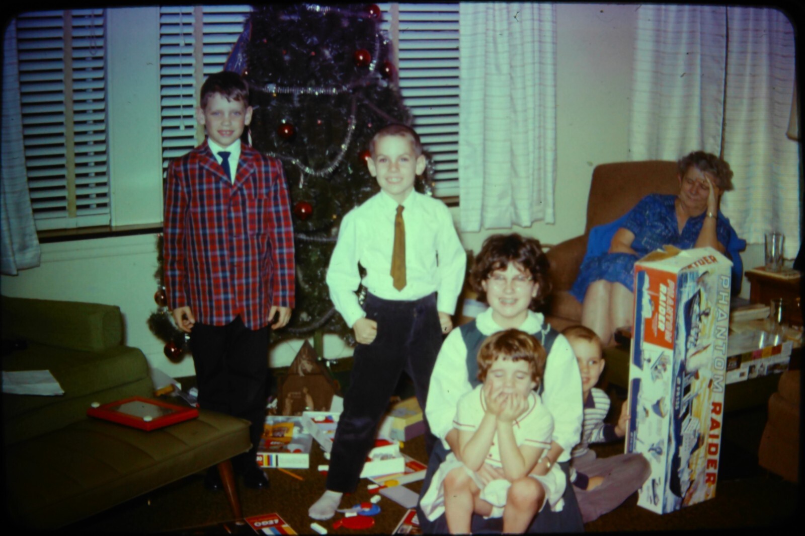 Vintage 60's Amateur 35mm Slide Photo Christmas with Phantom Raider ...
