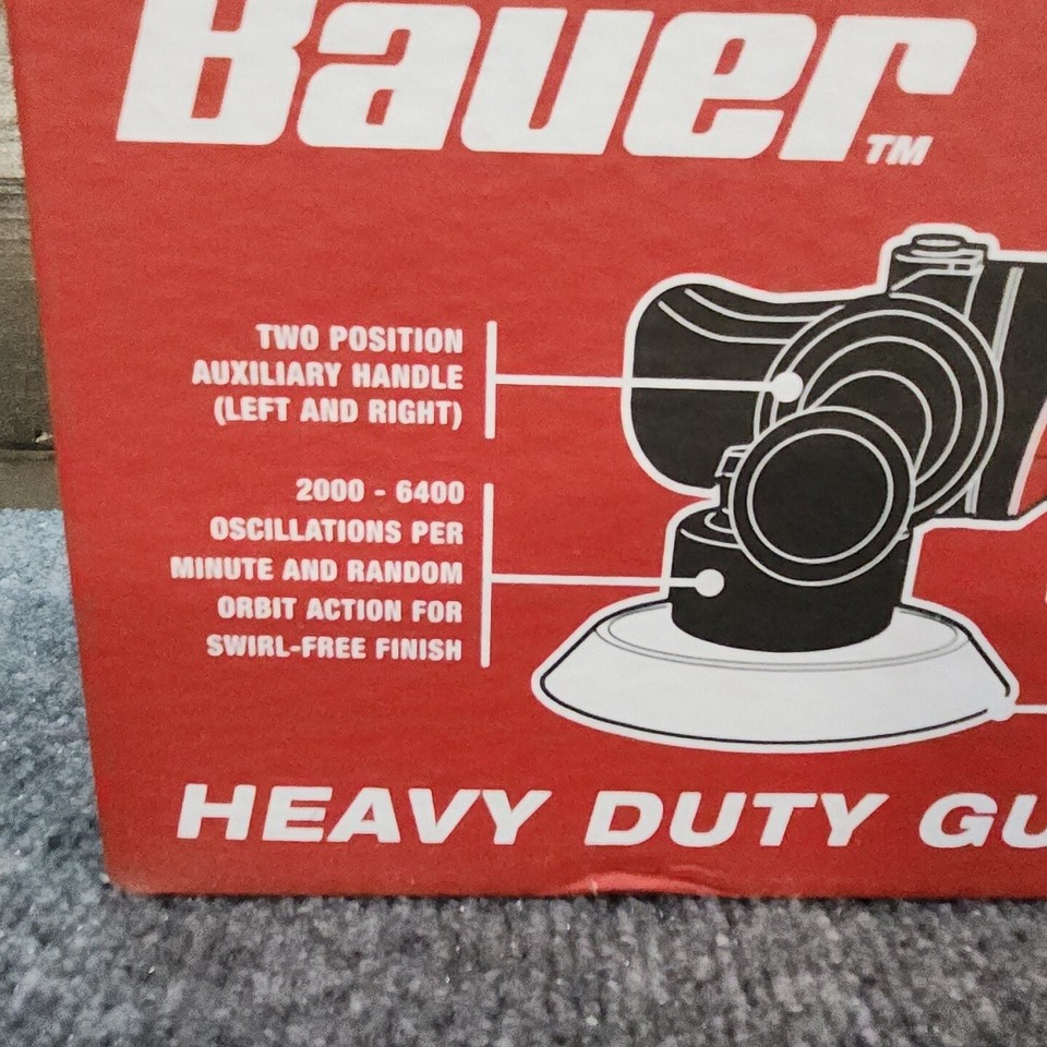 Bauer 5.7 AMP 6" Polisher Car Buffer Dual Orbital Sander Detail Paint ...