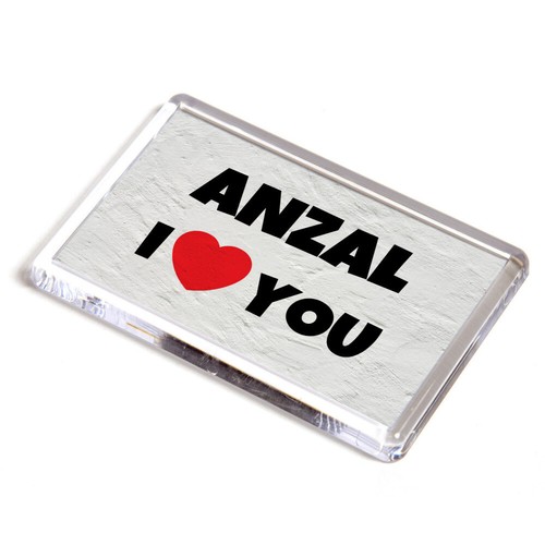 FRIDGE MAGNET - Anzal - I Love You - Name Gift | eBay