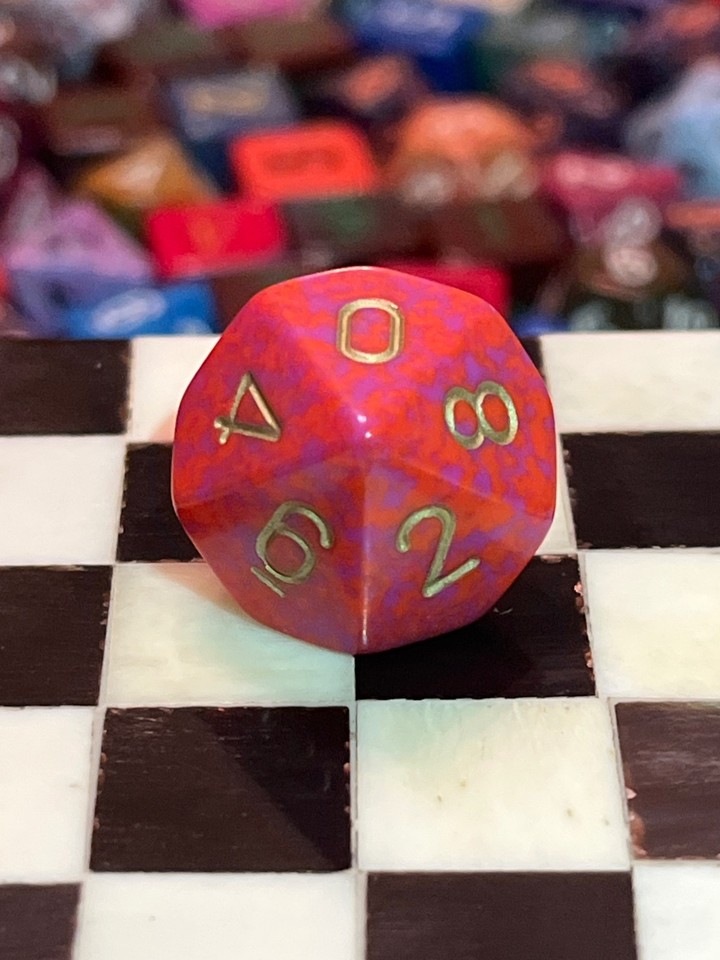 CHX LE156 OOP Chessex D10 Speckled Starfish Rpg Dice 120925@ | eBay