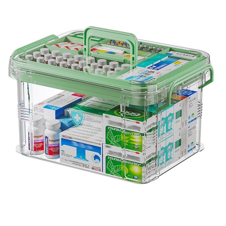 Portable Medicine Box Organizer Multi Layer Emergency Medicine Box Drug ...