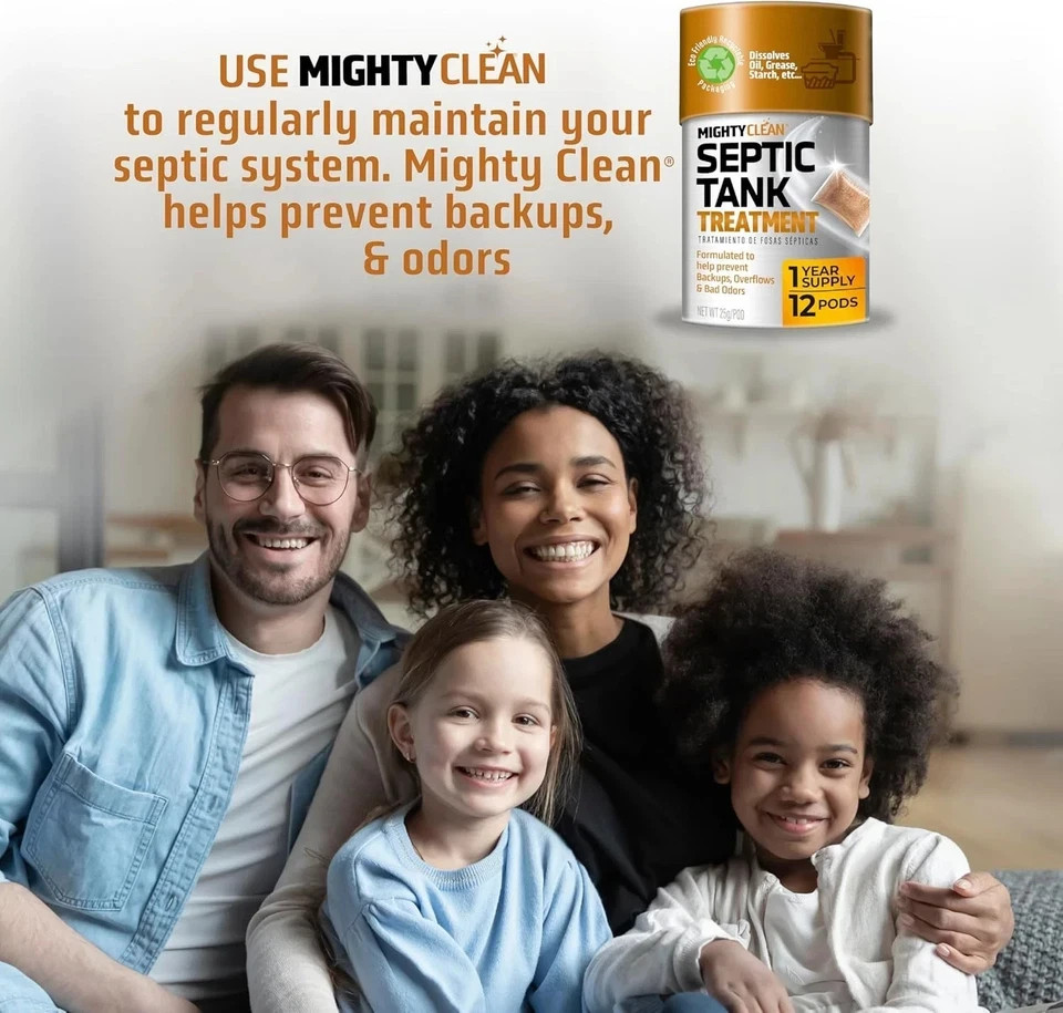 Septic Tank Treatment 12 Pcs for 1-Year Supply, Dissolvable Septic Tank ...