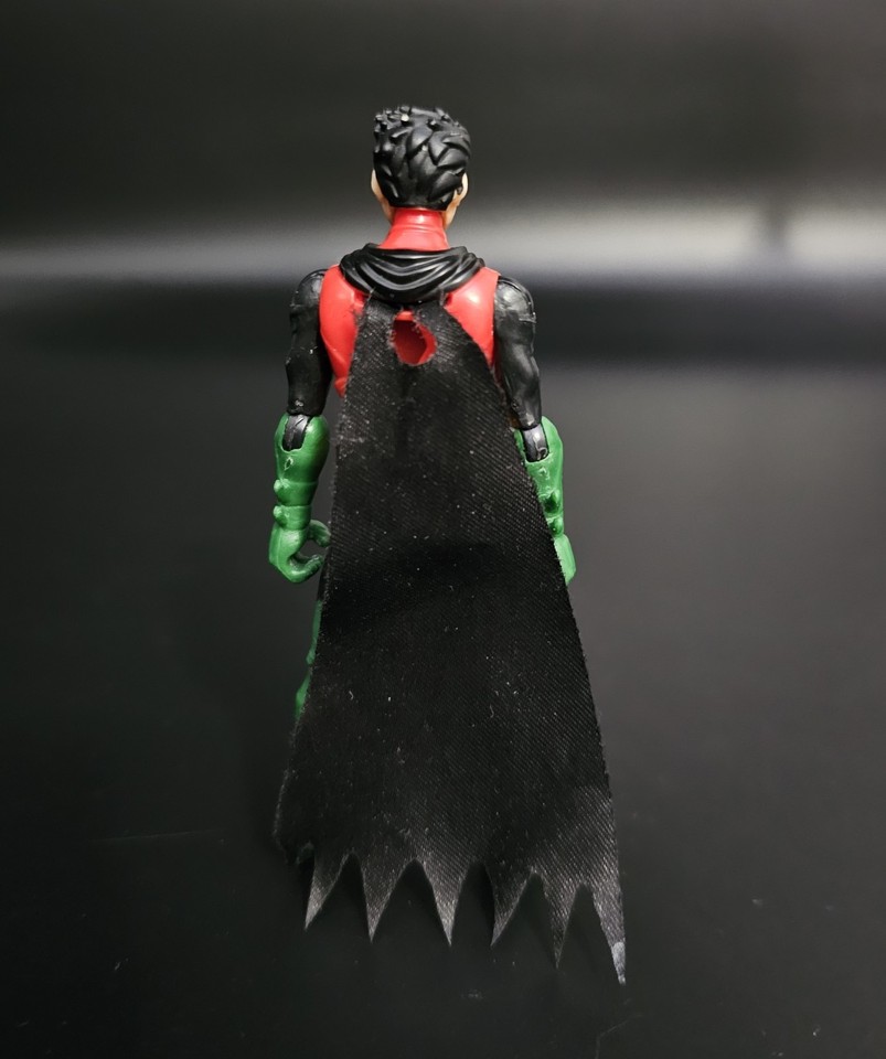 Lot of 4 Batman Black Adam Robin Action Figures DC Comics 4" Tall Good ...