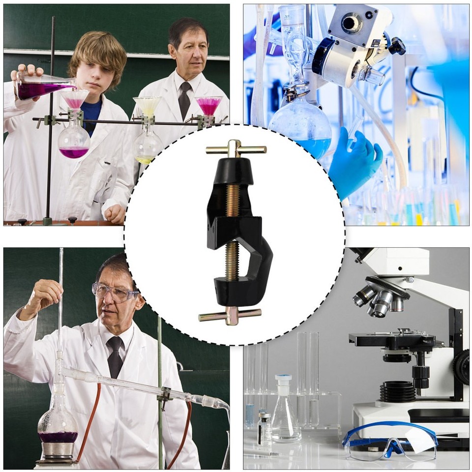 2 Pcs Industrial Table Clamp Beaker Holder Lab Stand Head Clamps | eBay