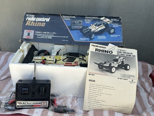 Vintage Nikko F10 Rhino RC Car Buggy Radio Control 1/10 With Box | eBay