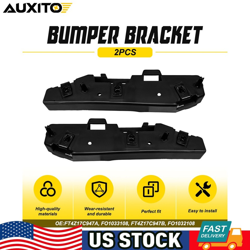 Bumper Face Bar Brackets Retainer Mounting Braces 2pc Fit For 2015-18 ...