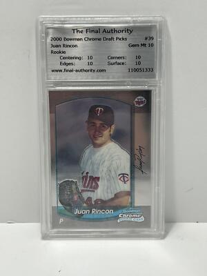 2000 Bowman Chrome Draft Picks Juan Rincon #39 TFA 10 GEM-MT | eBay