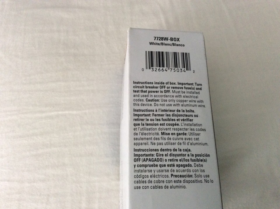 7728W-BOX Eaton 2 single pole switch - New In Box | eBay
