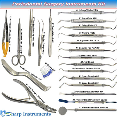 Periodontal Surgery Kit Implant Oral Surgery Dental Microsurgery ...