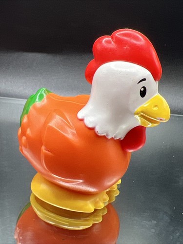 Fisher Price Little People ~ CHICKEN HEN ROOSTER ~ BARNYARD FARM ANIMAL ...