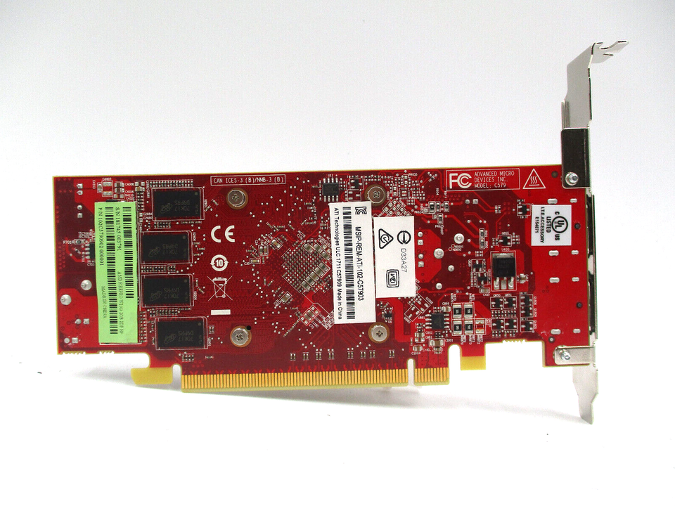 HP AMD FirePro W2100 2GB DDR3 2xDP PCIe x16 Graphic Card P/N: 762896 ...