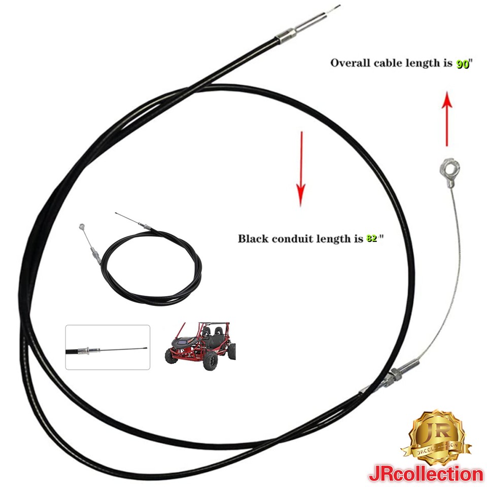 ENHANCED 90" LONG THROTTLE CABLE 8173 W/ 82" CASING MANCO ASW GO KART ...