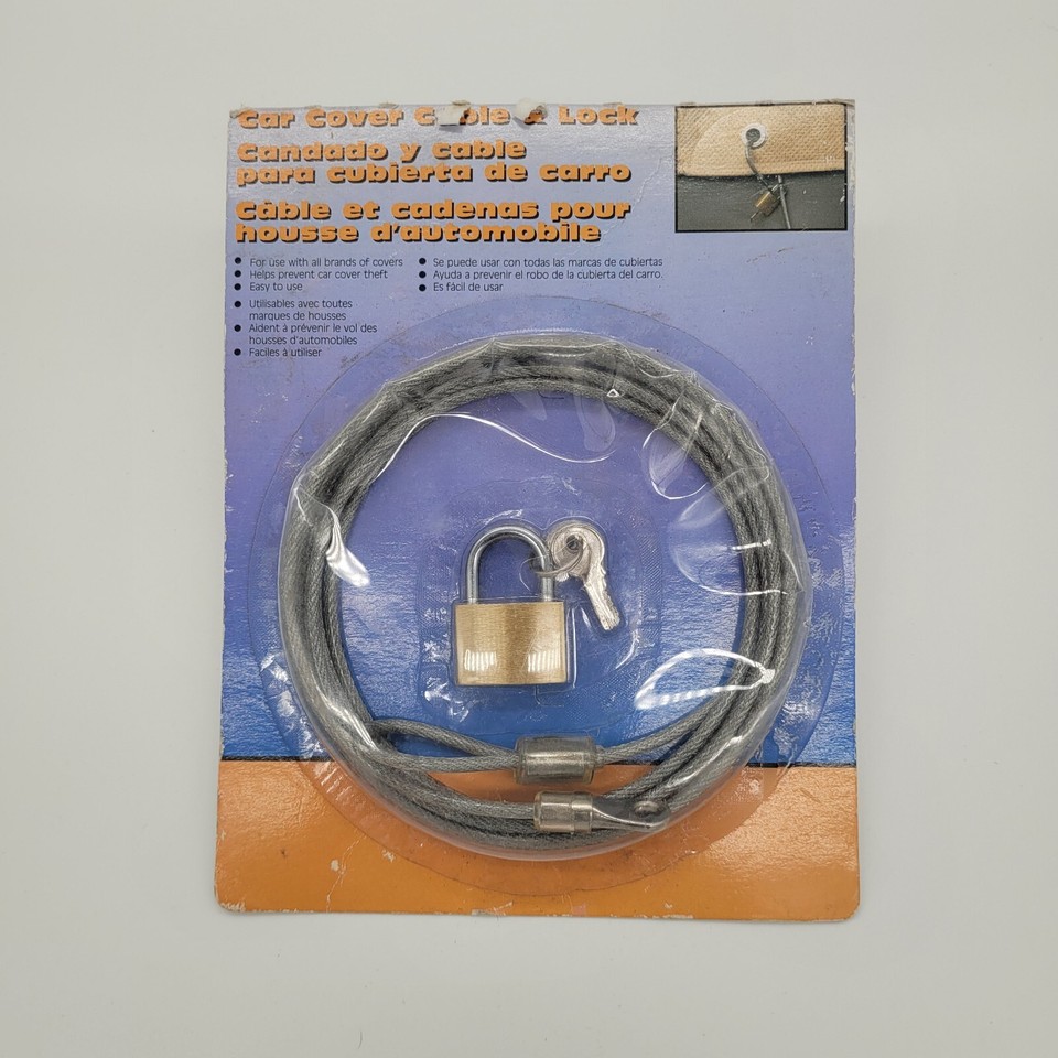VINTAGE Genuine BMW Car Cover Cable And Lock with Keys 6 feet length | eBay