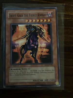 Yu-Gi-Oh! TCG Swift Gaia the Fierce Knight Structure Deck SD5-EN006 1st ...