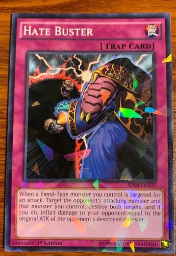 2014 Yu Gi Oh Battle Pack 3 Monster League Shatterfoil Hate Buster # ...