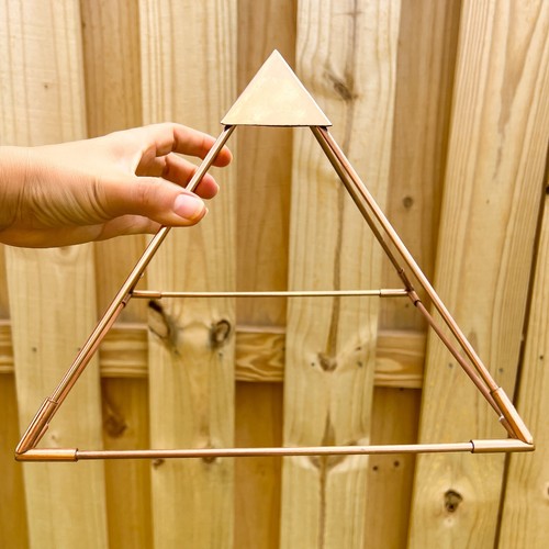 9 in. 100% Solid Copper Pyramid Giza Shaped for Meditation Reiki Chakra ...