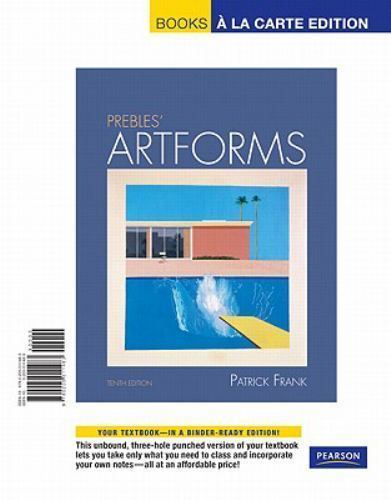 Prebles' Artforms, Books a la Carte Edition by Sarah Preble, Patrick L. Frank and Patrick Frank ...