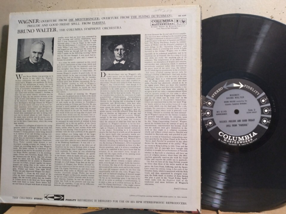 COLUMBIA MS 6149 WAGNER MEISTERSINGER BRUNO WALTER 6-EYE 1960 VG++ TO ...