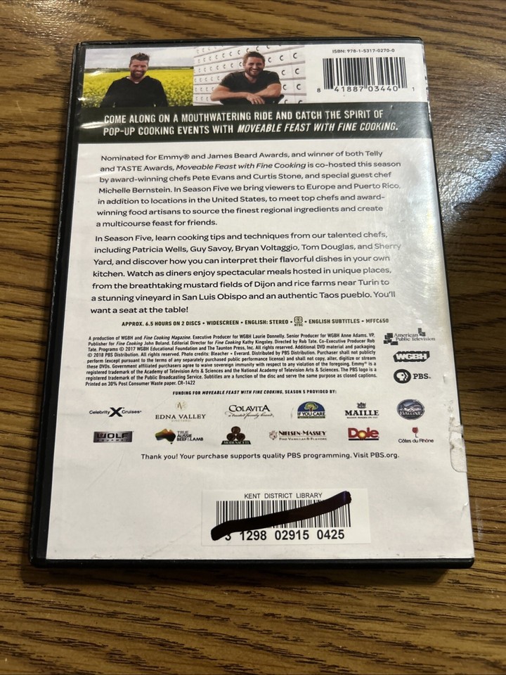 A Moveable Feast with Fine Cooking Season 5 DVD 841887034401| eBay