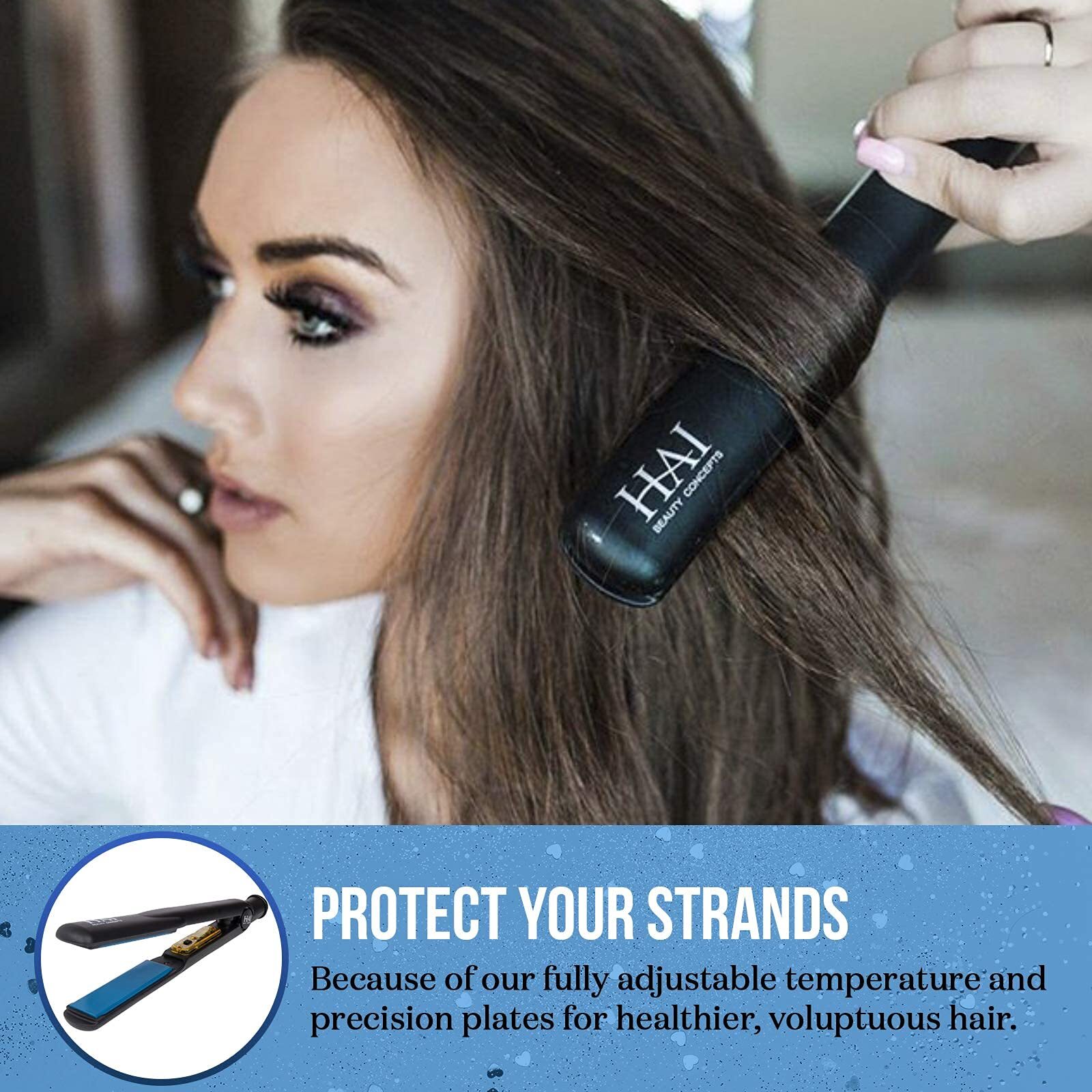 HAI Beauty Concepts Classic Convertable Professional Flat Iron - Blue ...