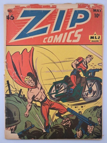 Zip Comics #46 FA/GD 1.5 Golden Age MLJ Superhero! Archie 1944 | eBay